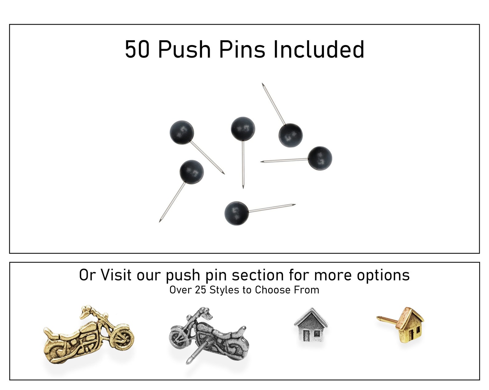 Motorcycle Rider Gifts Motorcycle Push Pin Travel Map - Etsy