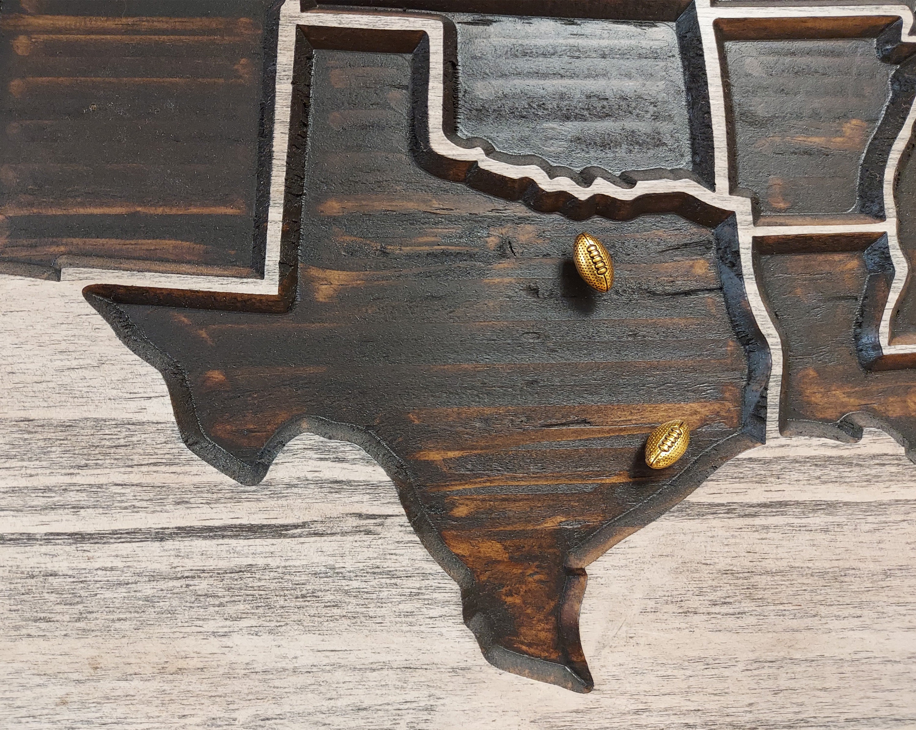 Silver & Gold Football Push Pins Unique Foot Ball Pushpin - Etsy