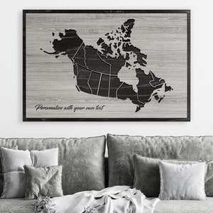Canada Push Pin Map Carved Map of Canada to Mark Travels - Etsy