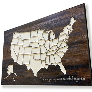 US Map Home Wall Decor Great for Marking Travels and Remembering ...