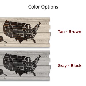 Pallet Style Map, Woodworking, US Map, Carved Wooden Map, Vintage, Wood ...