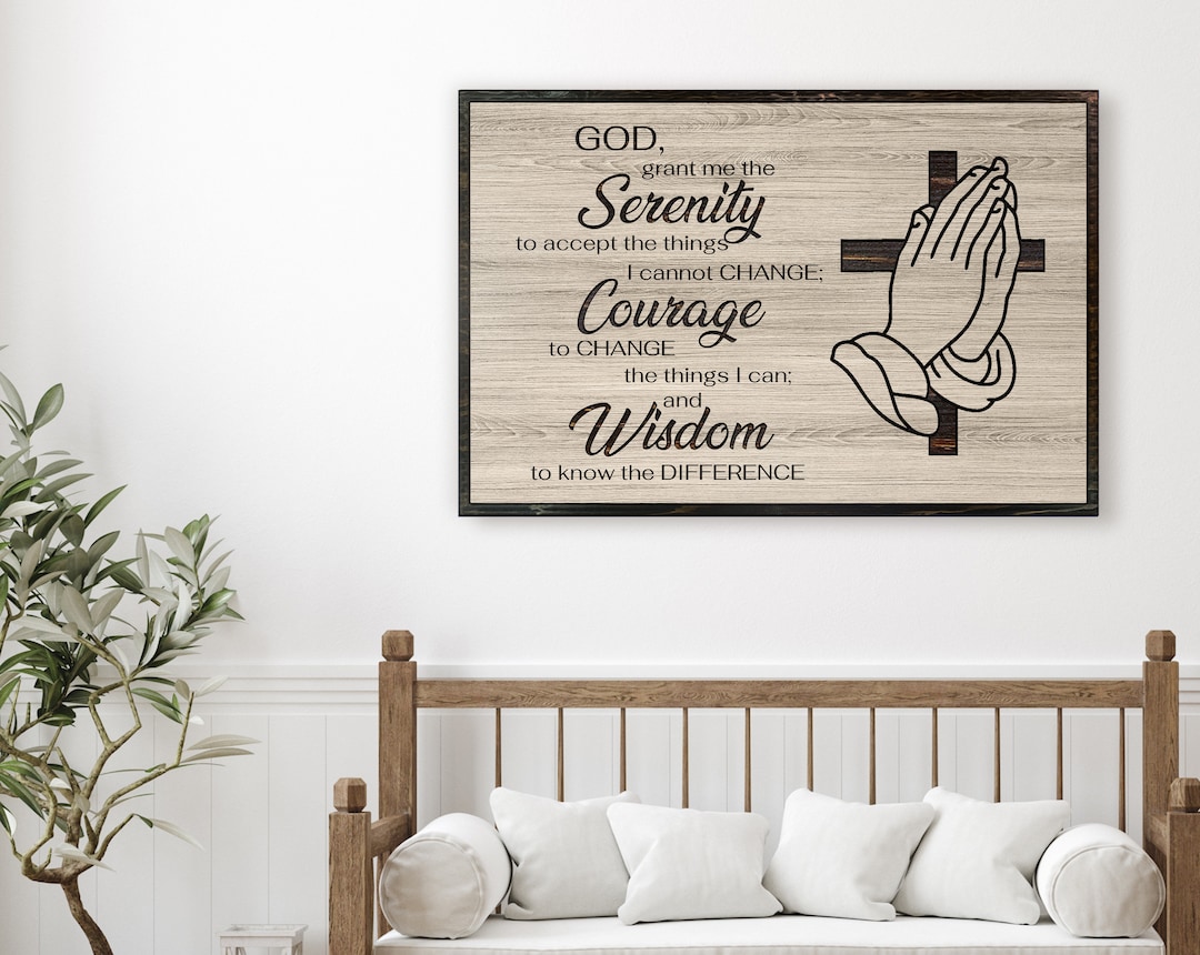 Carved Wood Scripture Sign Religous Wall Art Praying Hands - Etsy