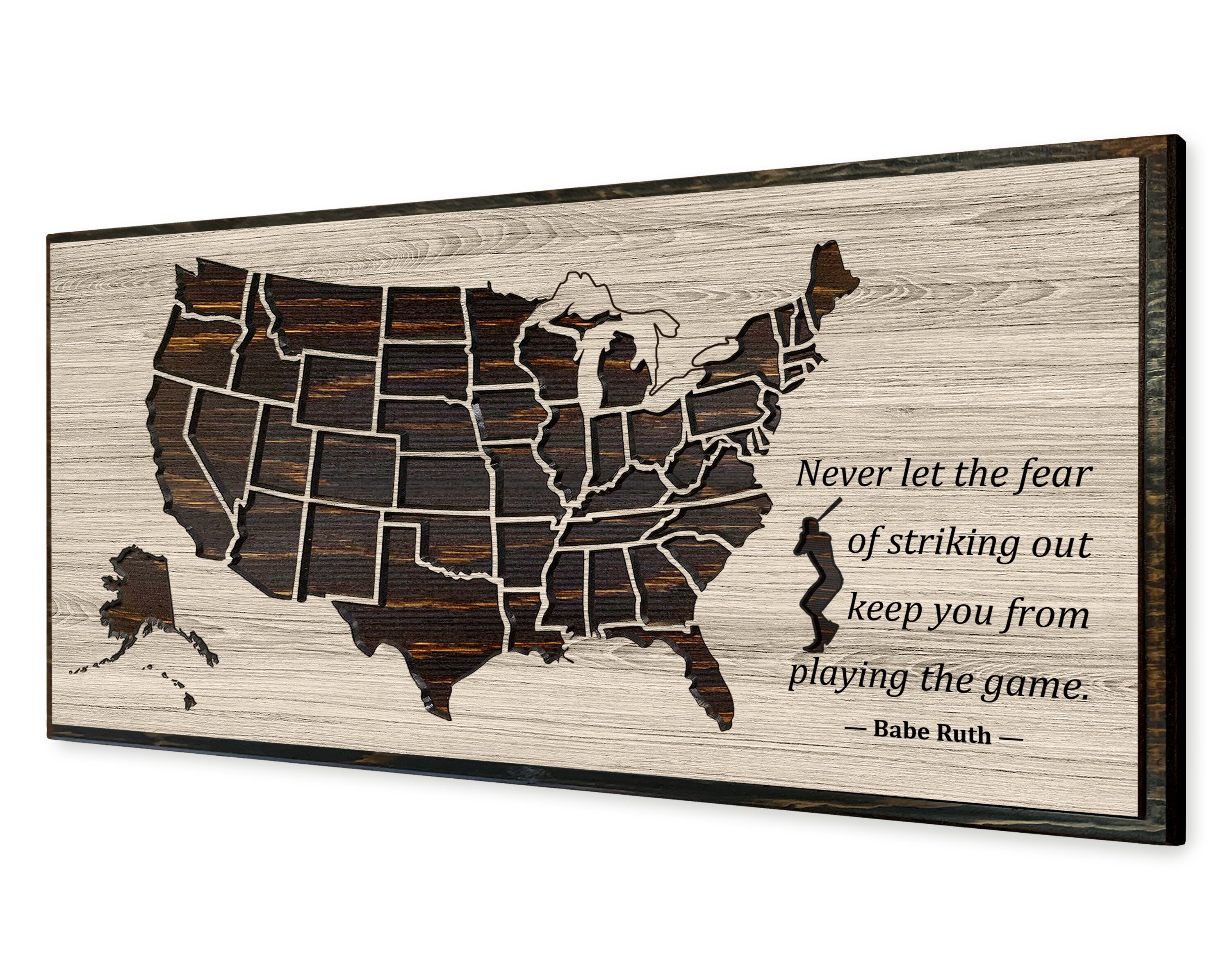 Personalized MLB Baseball Map to Mark Locations and Stadiums | Ballpark ...