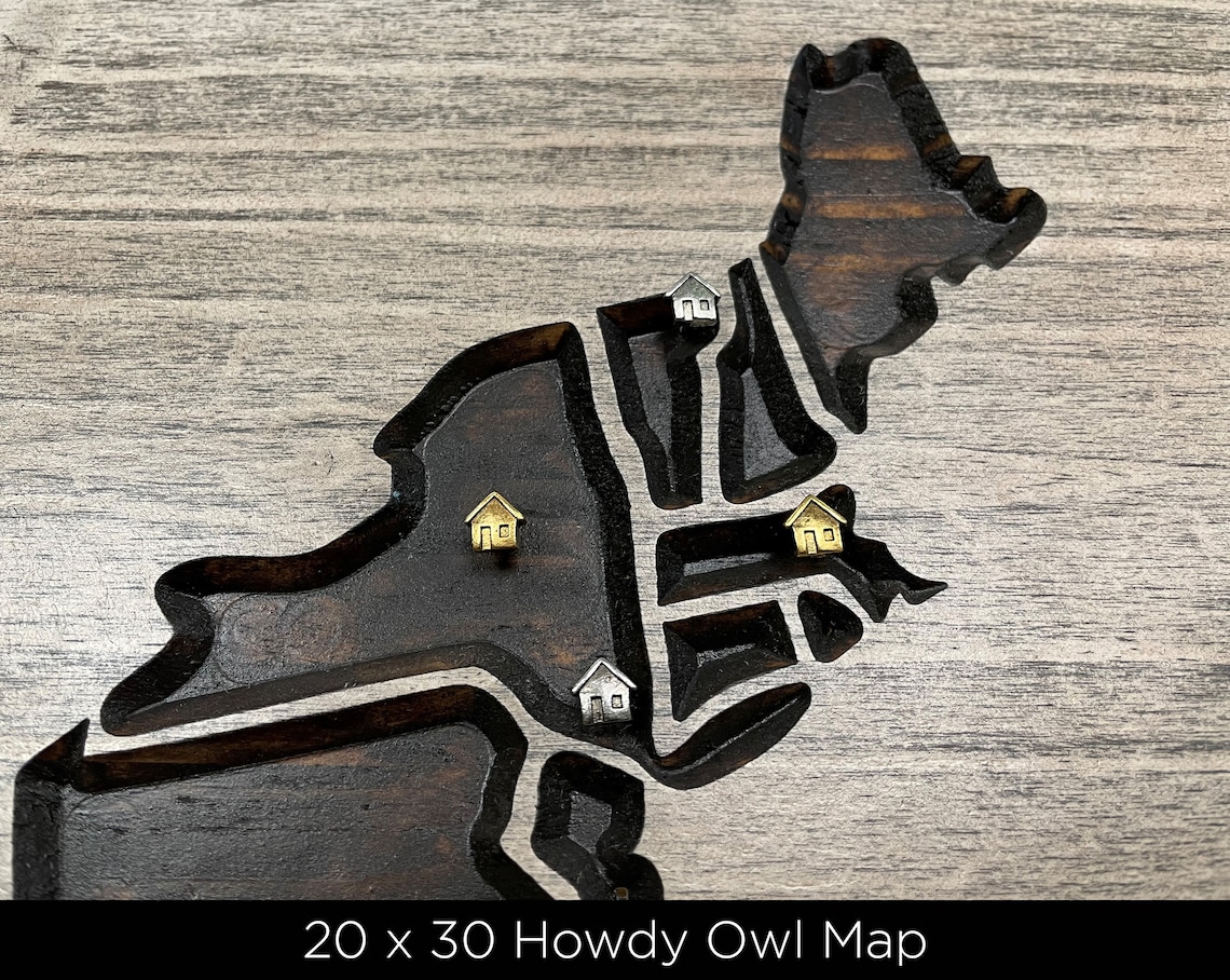 Gold & Silver House Push Pins Golden House Pin Cabin | Etsy