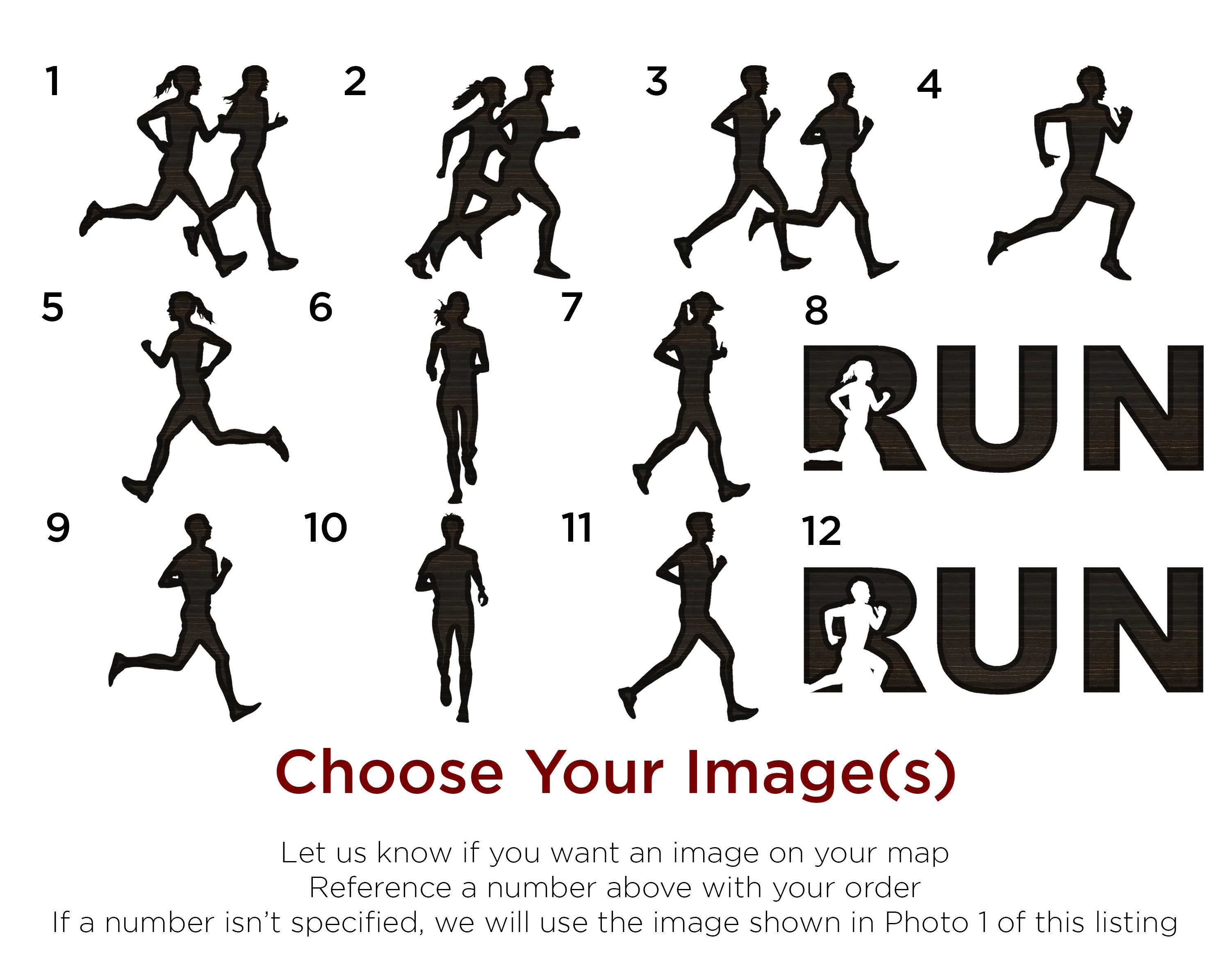 Running Map for Siblings Custom US Map for Marathon and Half - Etsy