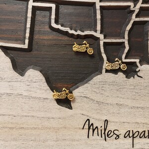 Silver & Gold Motorcycle Push Pins, Golden Motorcycle Pushpin, Solid ...