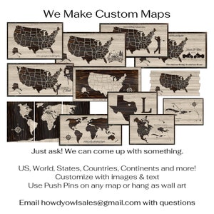 Marathon Map for Women, Art for Female Athletes, Custom US Push Pin Map ...