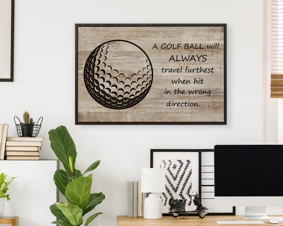 Custom Golf Quote Sign Gift for Golfer Golf Wall Decor - Etsy