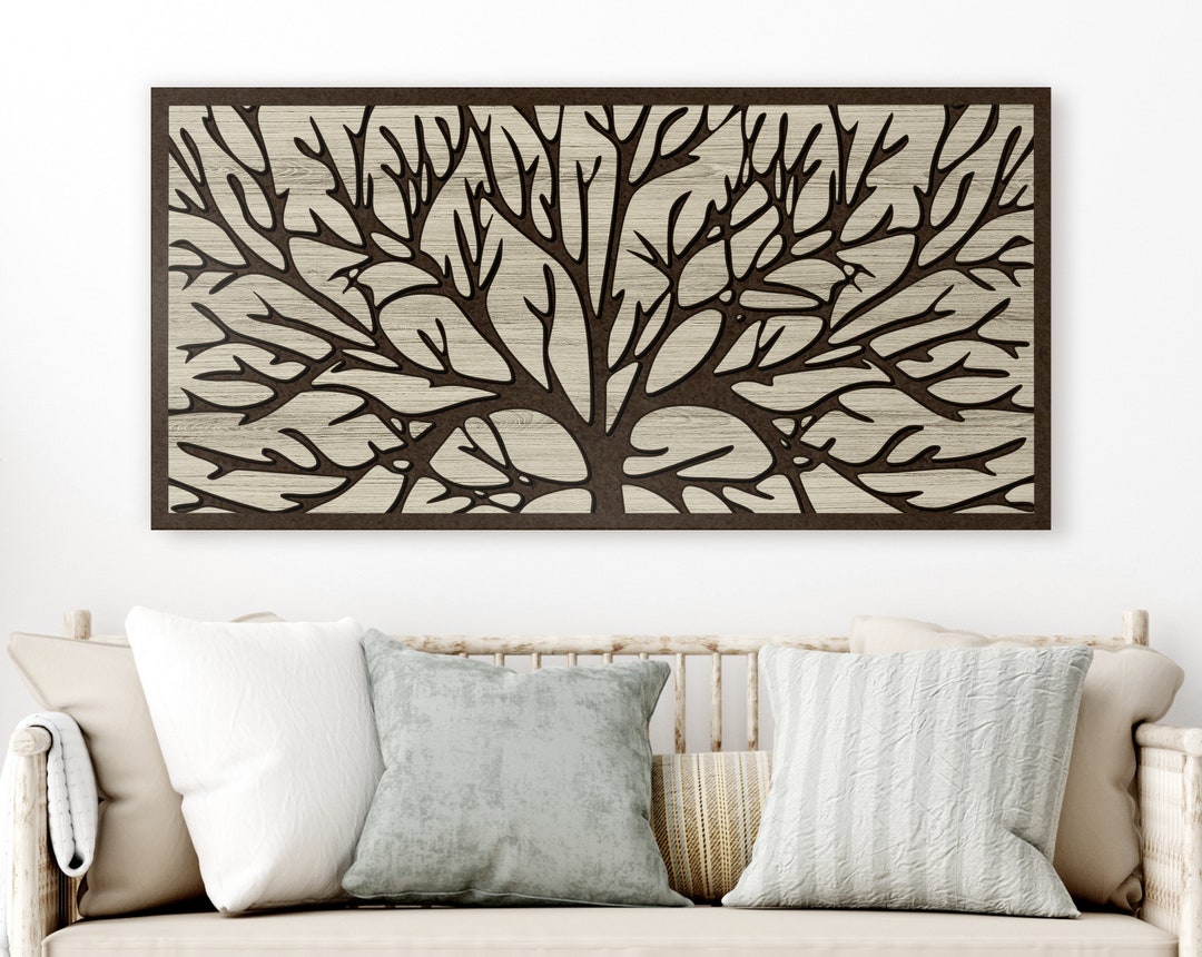 Wood Wall Art Abstract Tree Art Tree Branch Art Nature Wall Art Home ...