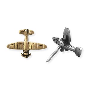 Gold or Silver Prop Plane Push Pins, Propeller Plane Pushpin, Hopper ...