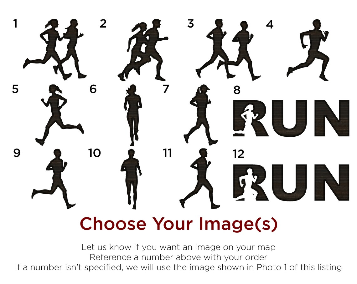 Running Map for Siblings Art for Sister Athletes Custom US - Etsy