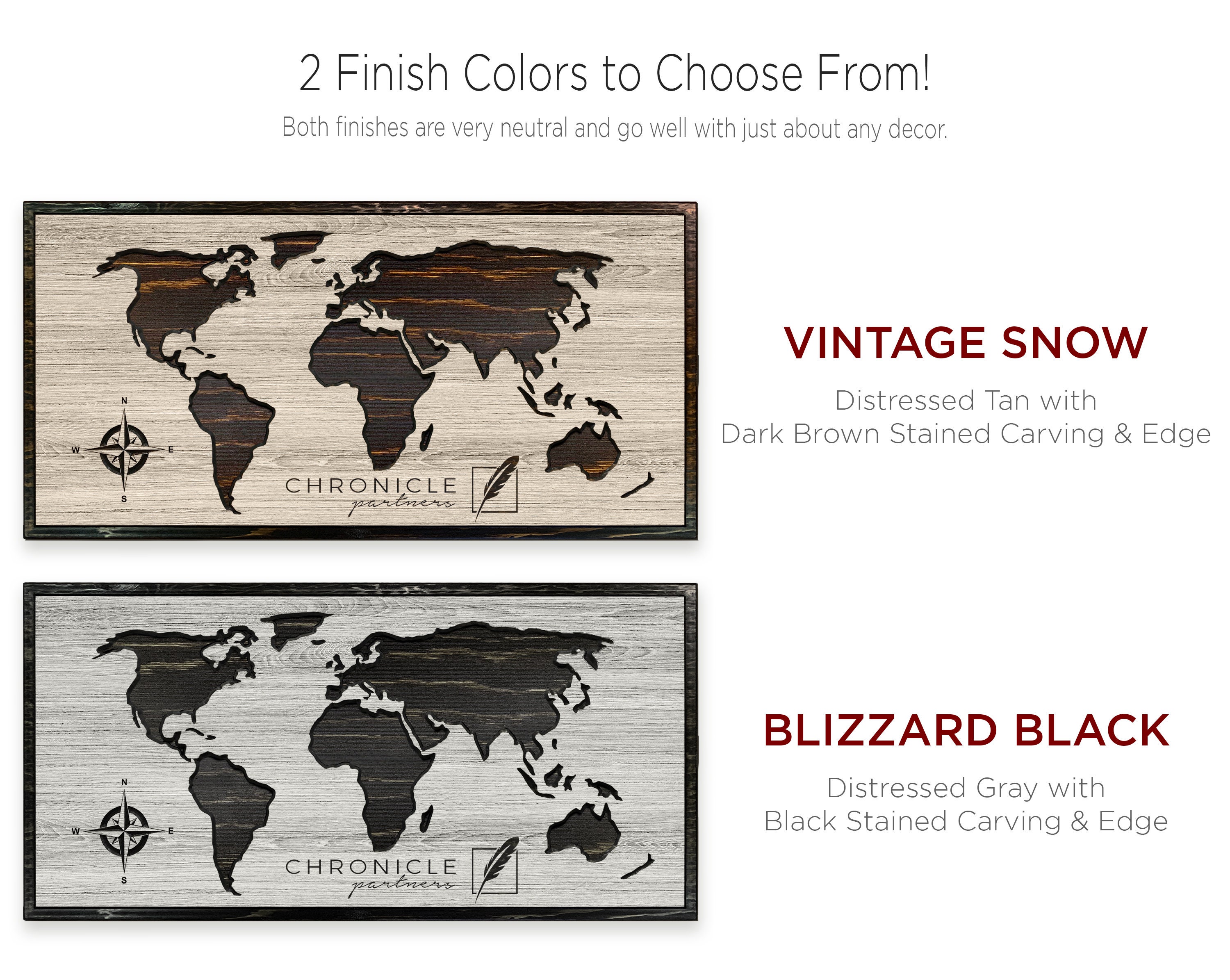 World Map with Business Logo Company Logo Office Decor | Etsy