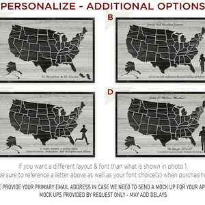 Running Map for Women Custom US Map for Marathon and Half | Etsy