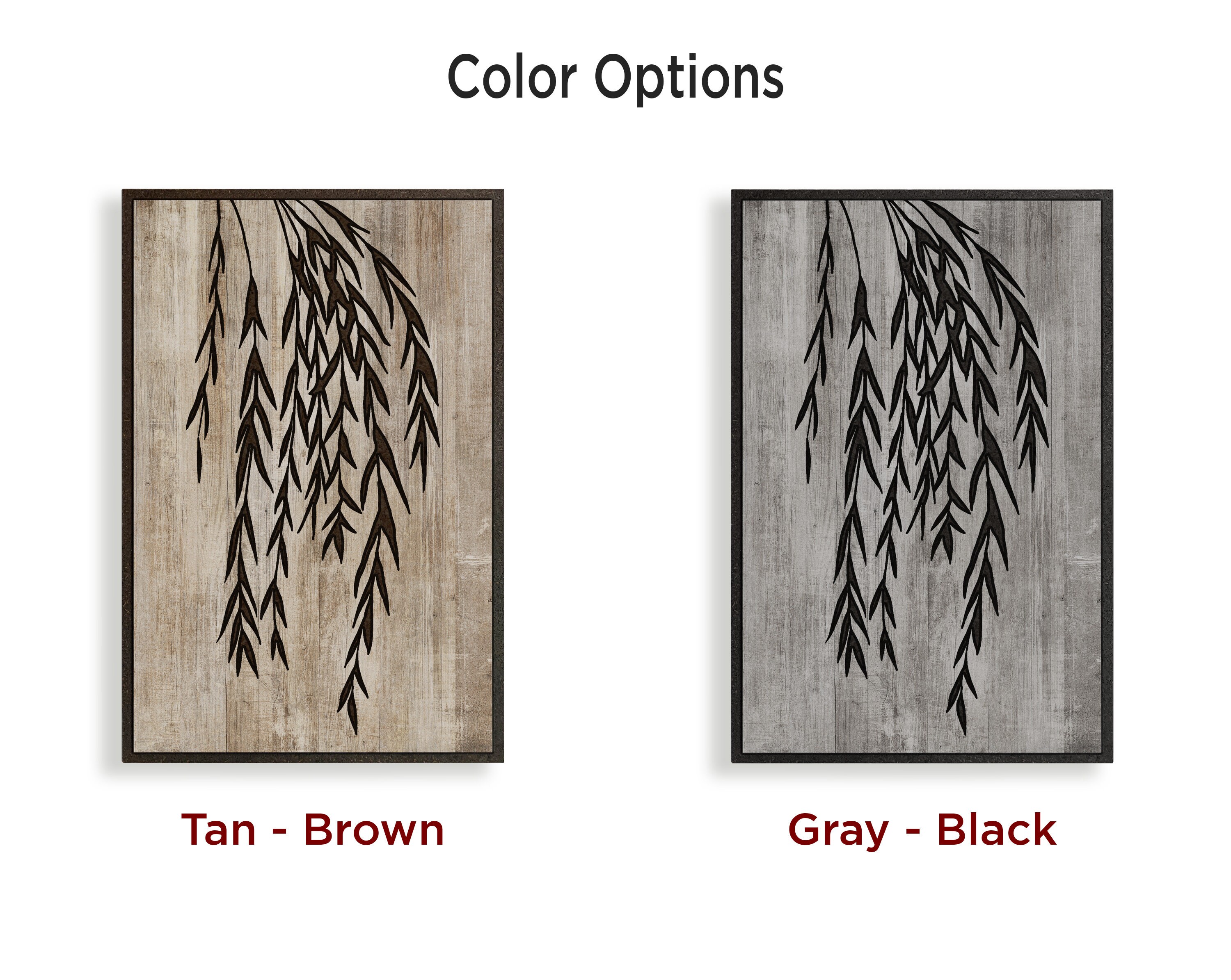 Willow Tree Wood Wall Art Wall Decor for You House Carved - Etsy