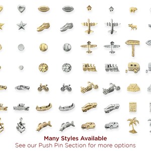 Silver & Gold Cruise Ship Push Pins, Golden Nautical Pushpin, Unique ...