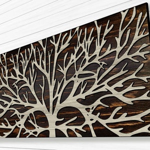 Abstract Tree Wall Art, Branch Wall Decor, Nature, Wood Wall Art, Wall ...