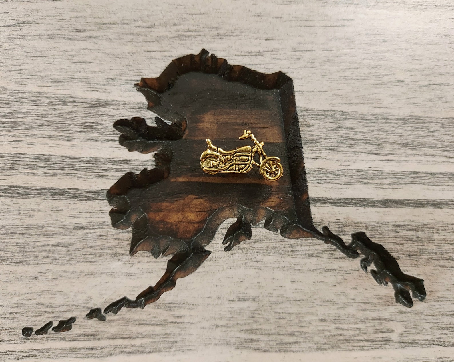 Silver & Gold Motorcycle Push Pins, Golden Motorcycle Pushpin, Solid ...