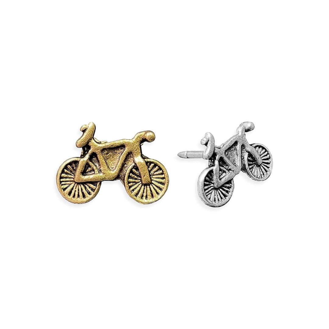 Silver & Gold Bicycle Pushpin, Solid Metal No Plastic, Bike Pins to ...