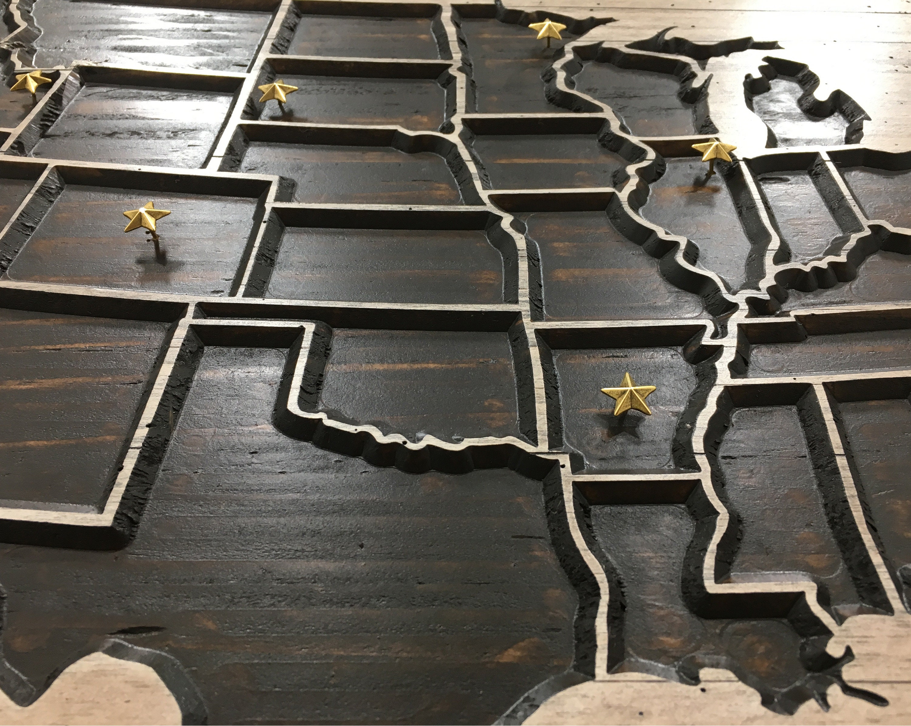 Push Pins Gold & Silver Stars Star Pushpins Push Pin of - Etsy