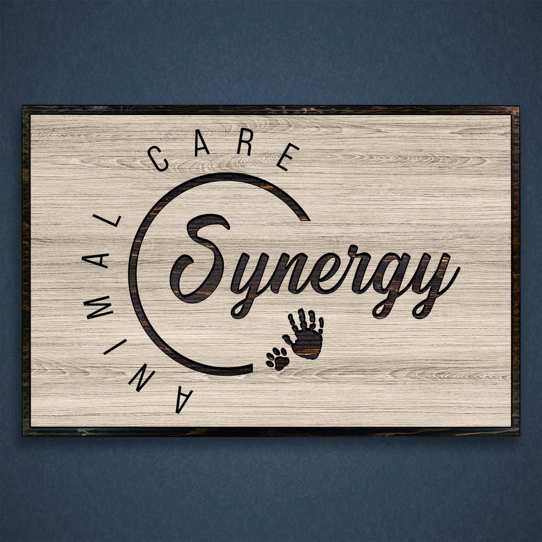 Carved Wooden Custom Business Sign - Personalized With Your Logo ...