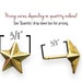 Push Pins, Gold & Silver Stars, Star Pushpins, Push Pin of Star, Golden ...