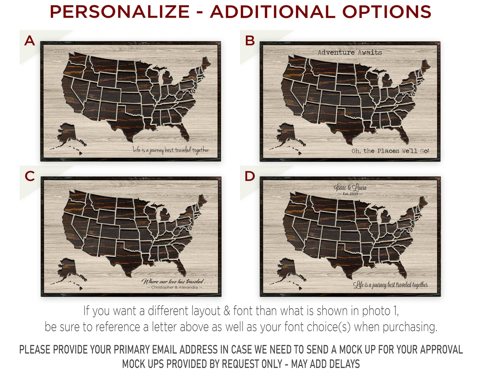 Push Pin Map Map to Mark Travels Travel Log Wood or Canvas | Etsy