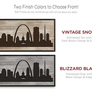 Saint Louis Missouri Skyline Picture | Carved Wood Wall Art | Living ...