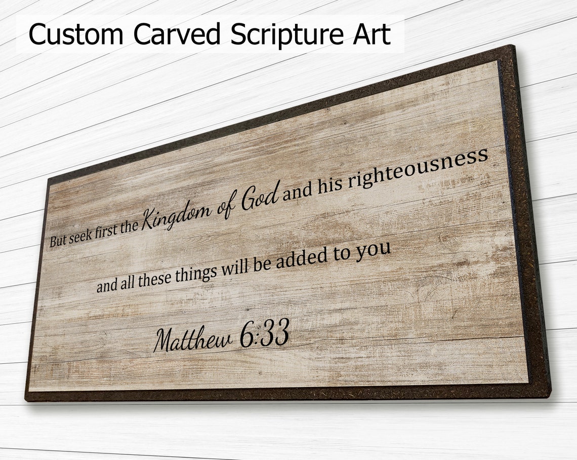 Religous Wall Art Custom Wood Scripture Sign Custom Bible - Etsy