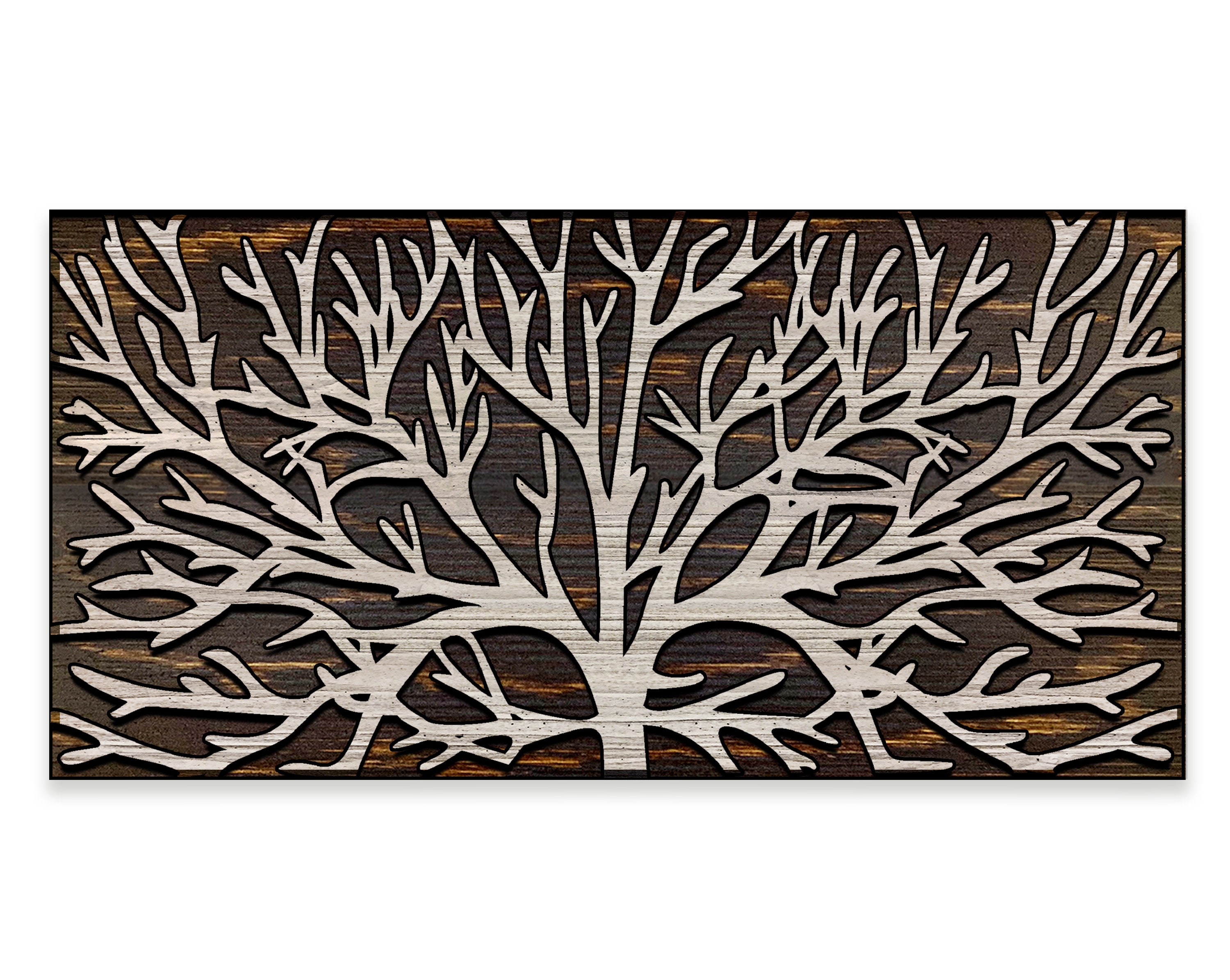 Abstract Tree Wall Art Branch Wall Decor Nature Wood Wall | Etsy