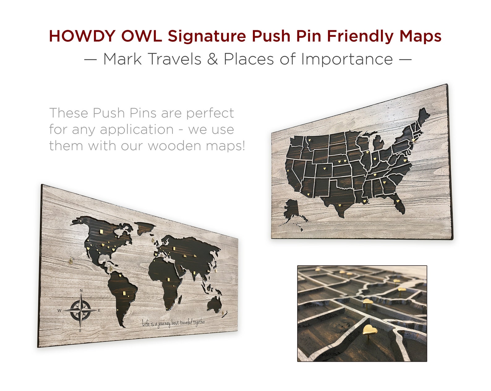 Push Pins Gold & Silver Stars Star Pushpins Push Pin of - Etsy