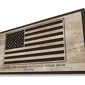 Ronald Reagan Quote Art, American Flag Art, Home Decor, Office ...