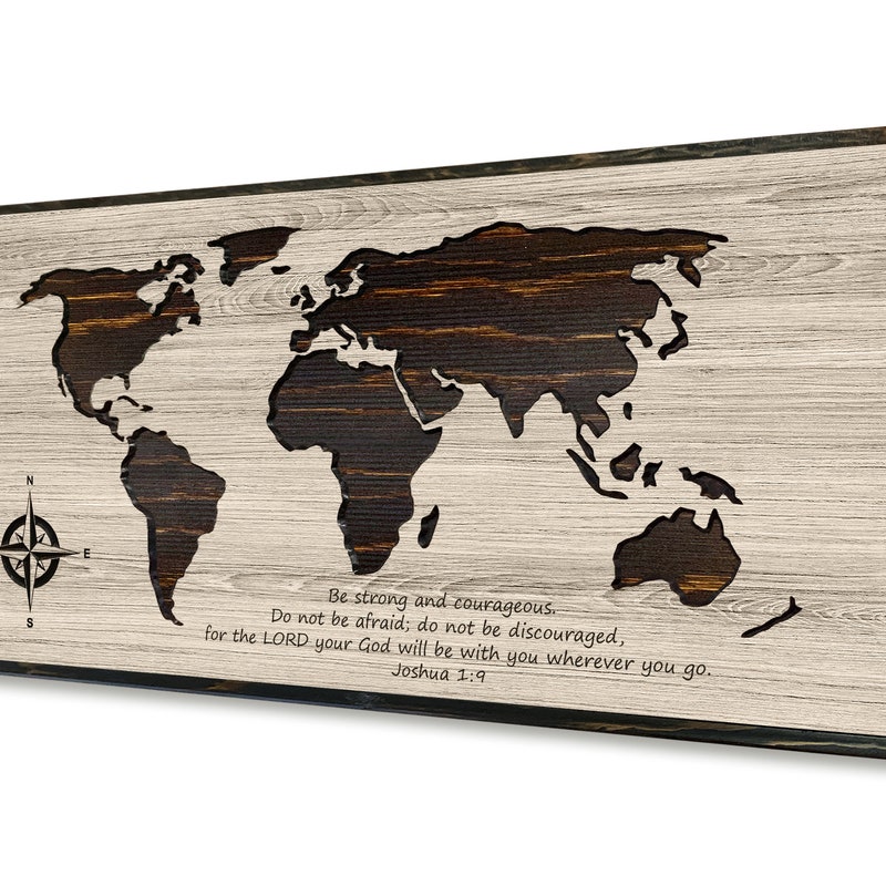 Reclaimed Wood 3d World Map - Etsy