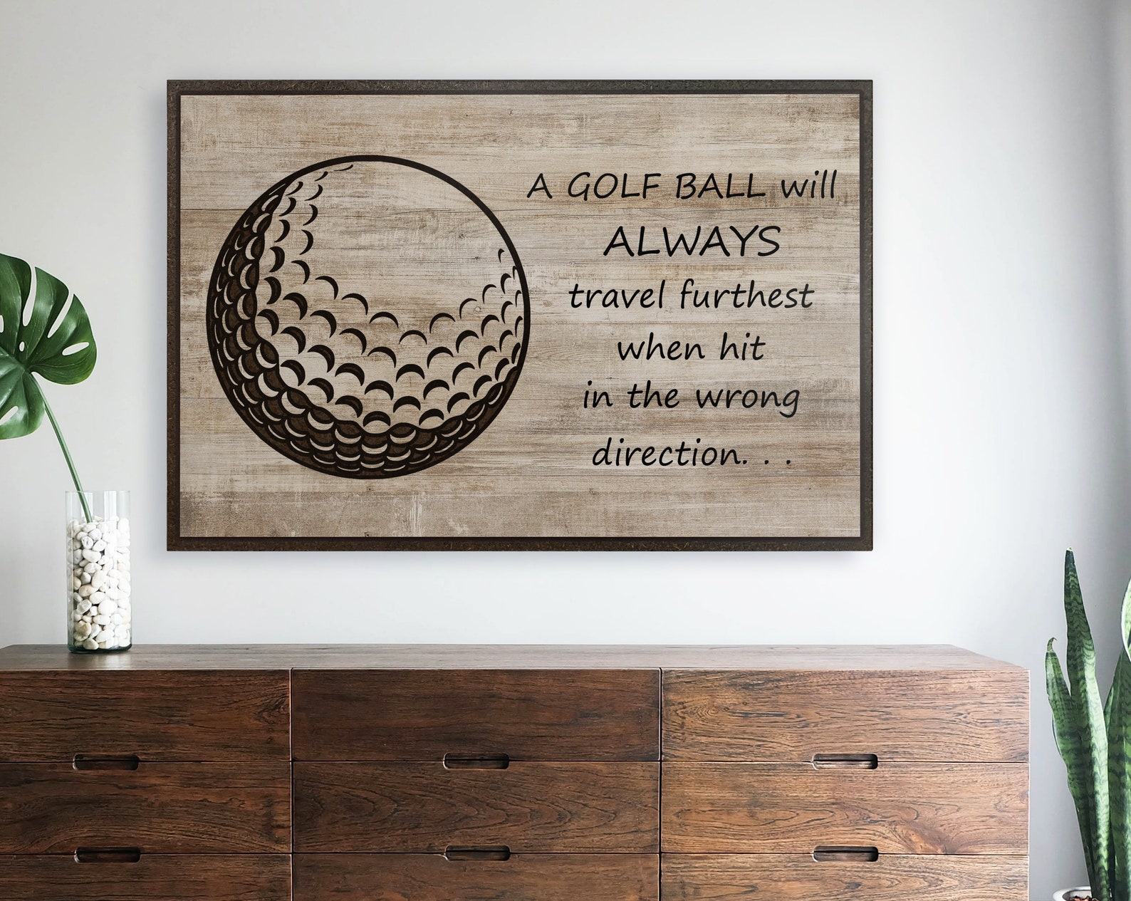 Custom Golf Quote Sign, Gift for Golfer, Golf Wall Decor, Anniversary ...