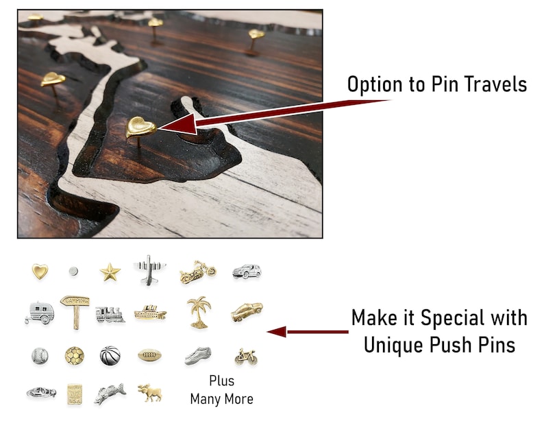 Custom World Map Push Pin Map World Map Wall Art Carved - Etsy