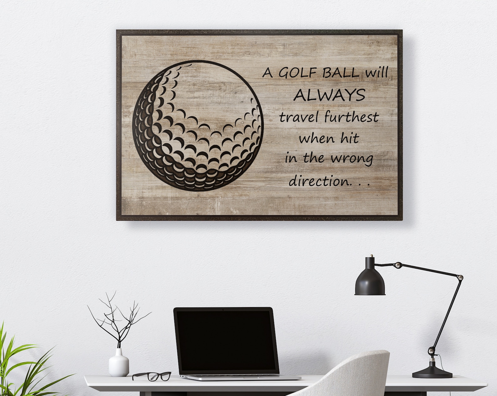 Custom Golf Quote Sign, Gift for Golfer, Golf Wall Decor, Anniversary ...