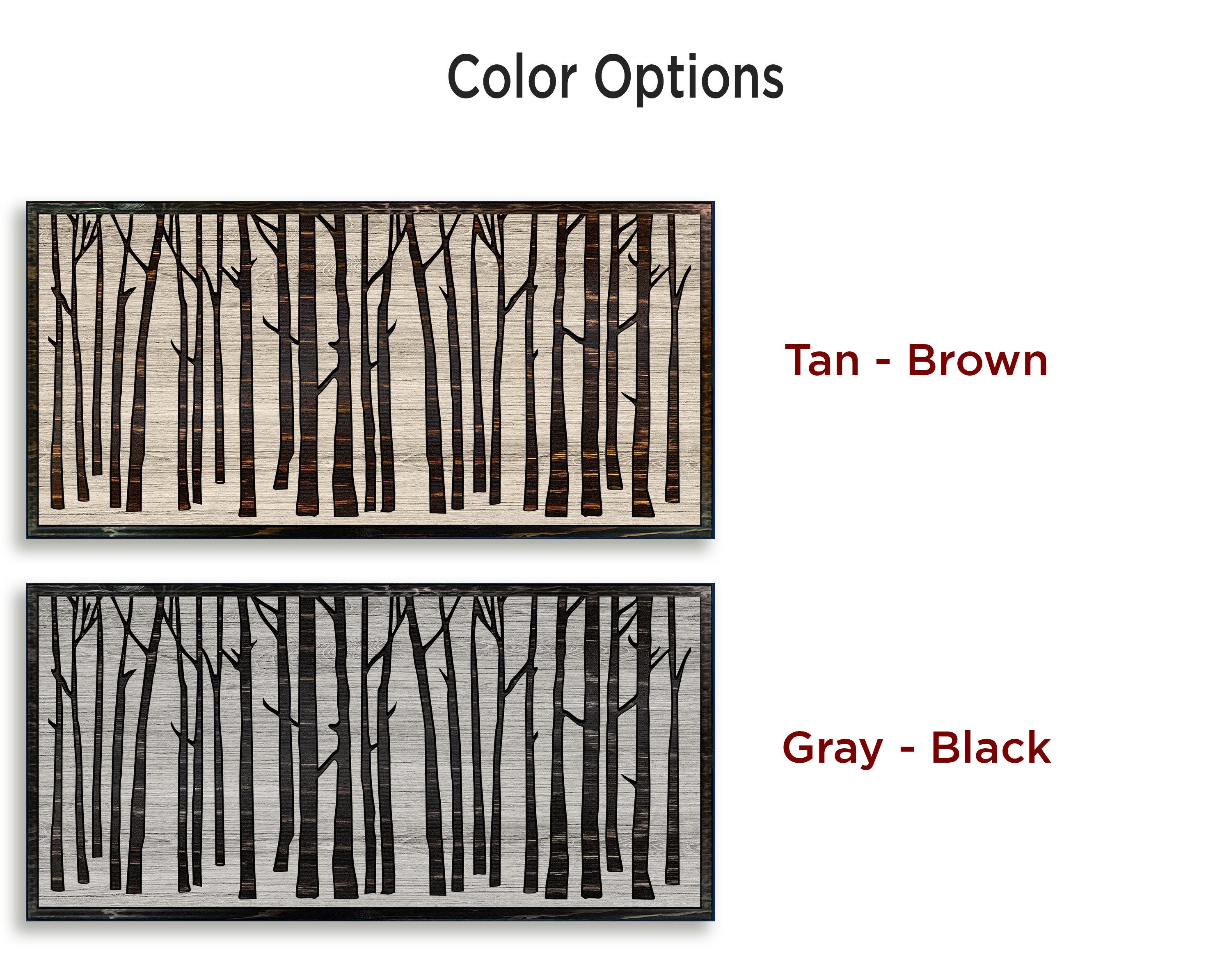 Carved Aspen Tree Art Wood Wall Art - Birch Tree Art - Cabin and Nature ...