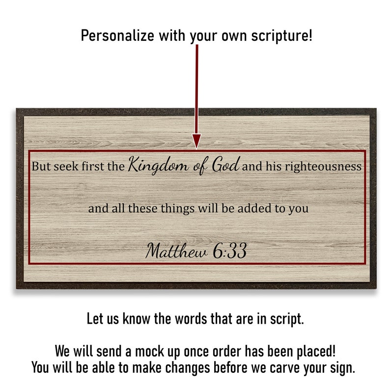 Custom Wood Scripture Sign Religous Wall Art Custom Bible - Etsy