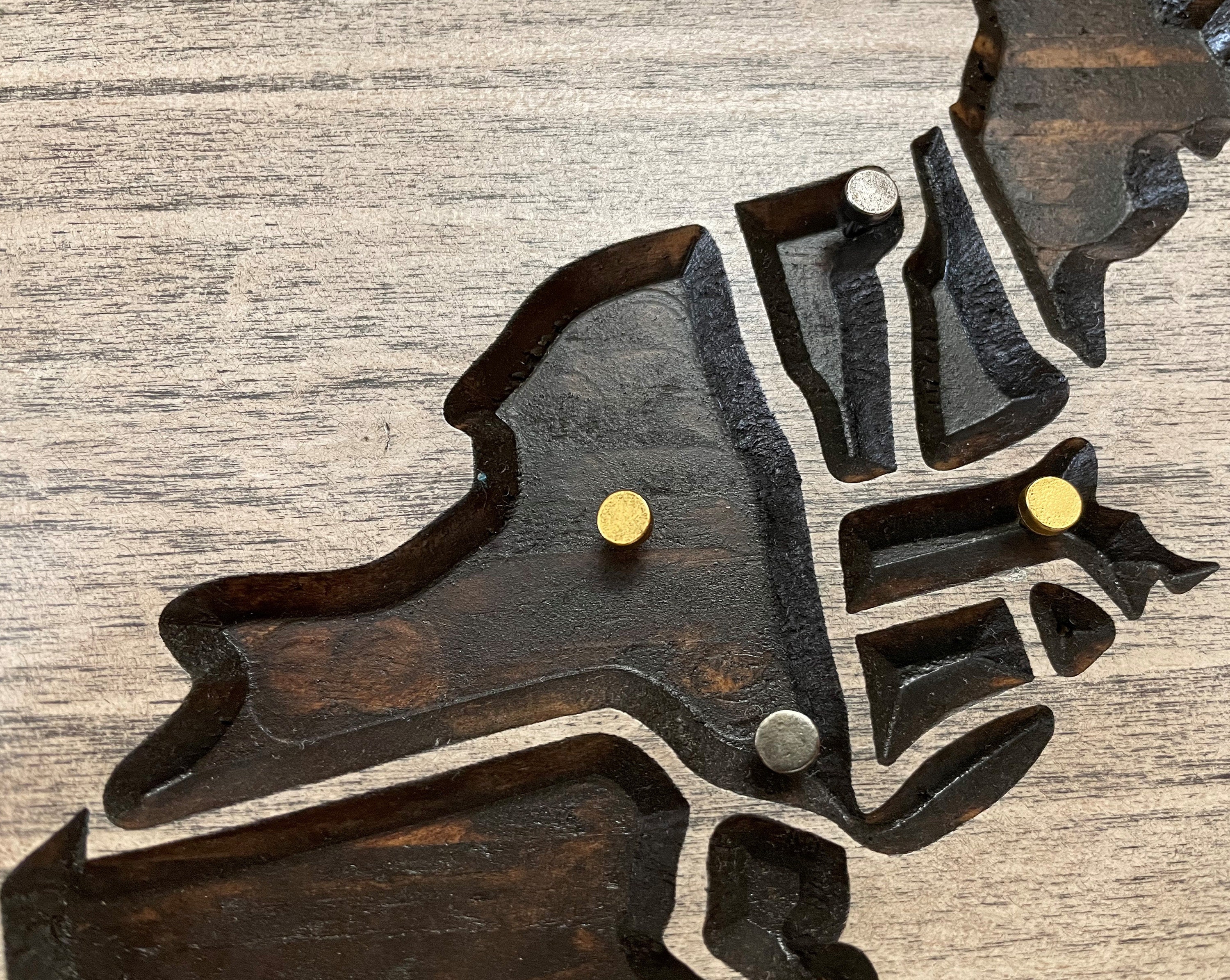 Gold & Silver Simple Round Flat Push Pins Small Profile | Etsy