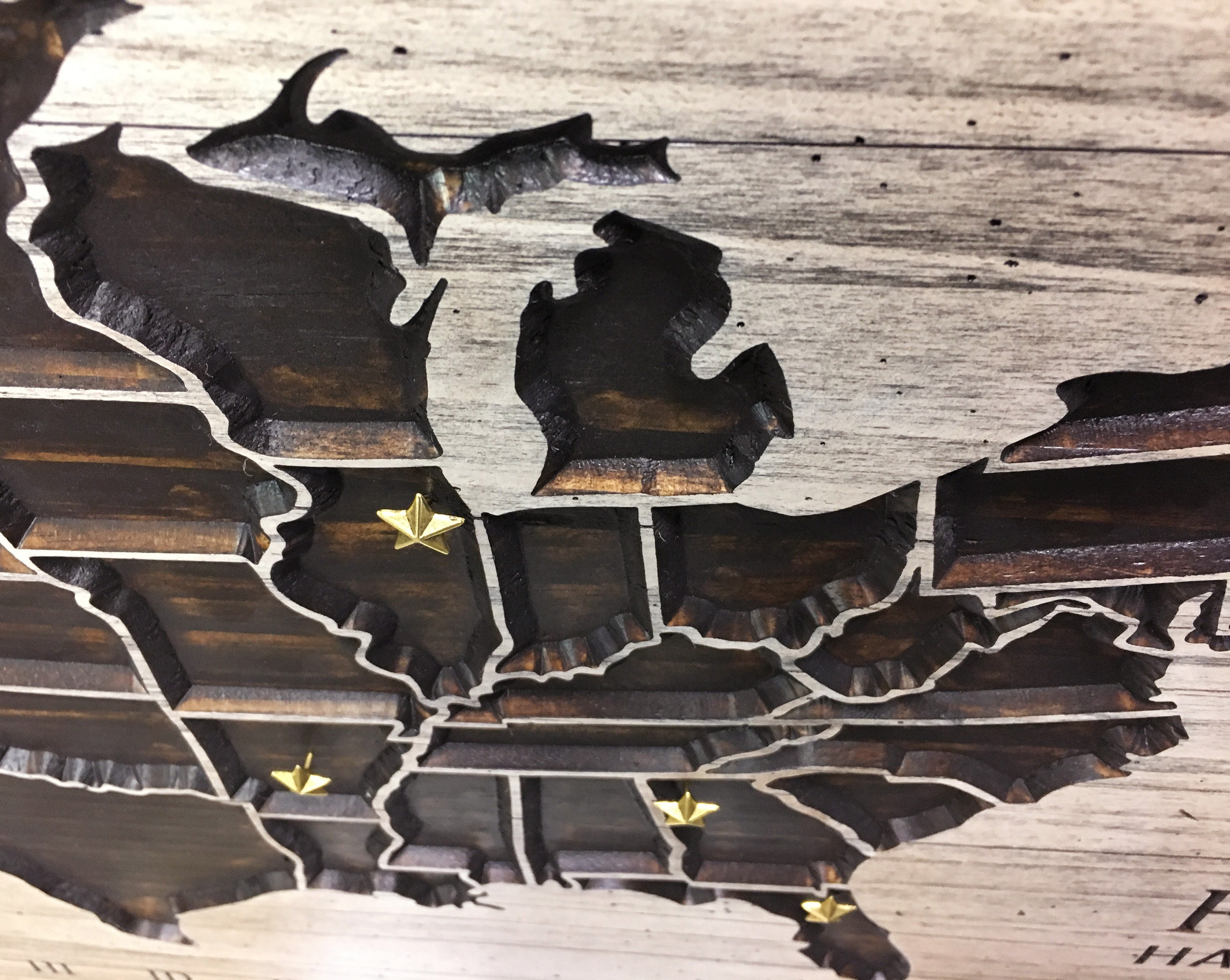 Push Pins Gold & Silver Stars Star Pushpins Push Pin of - Etsy