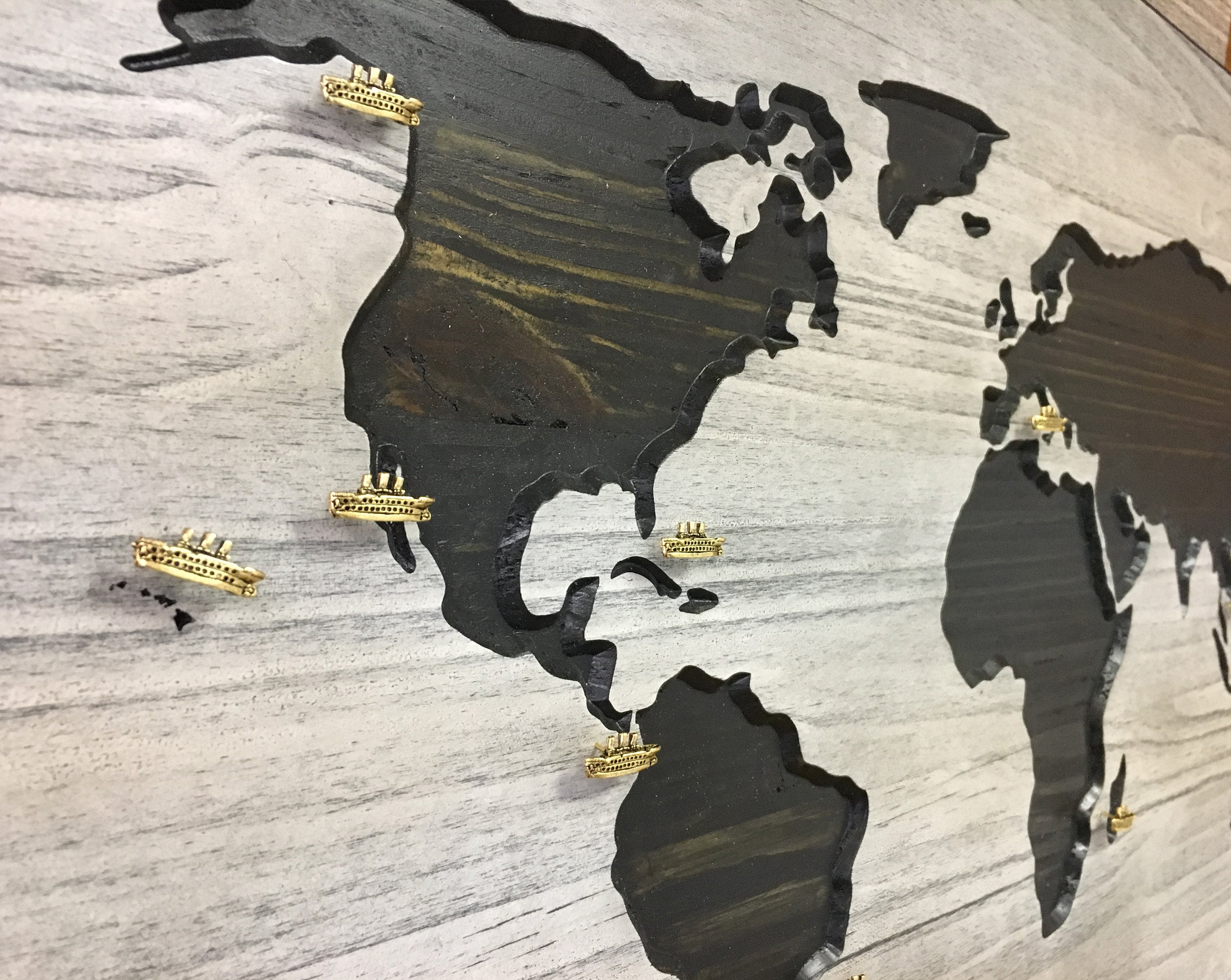 Silver & Gold Cruise Ship Push Pins Golden Nautical Pushpin - Etsy