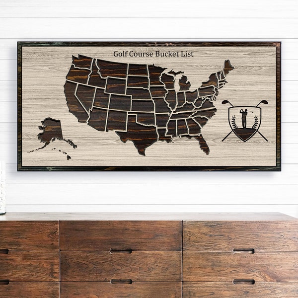 Golf Course Bucket List - Etsy