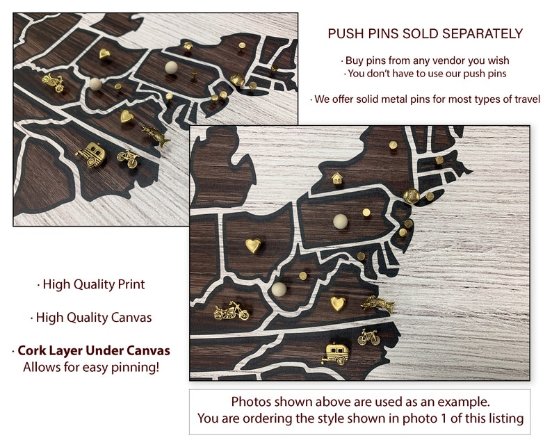 Lake Cabin Map Framed Canvas Wrapped Map Canoing Map - Etsy