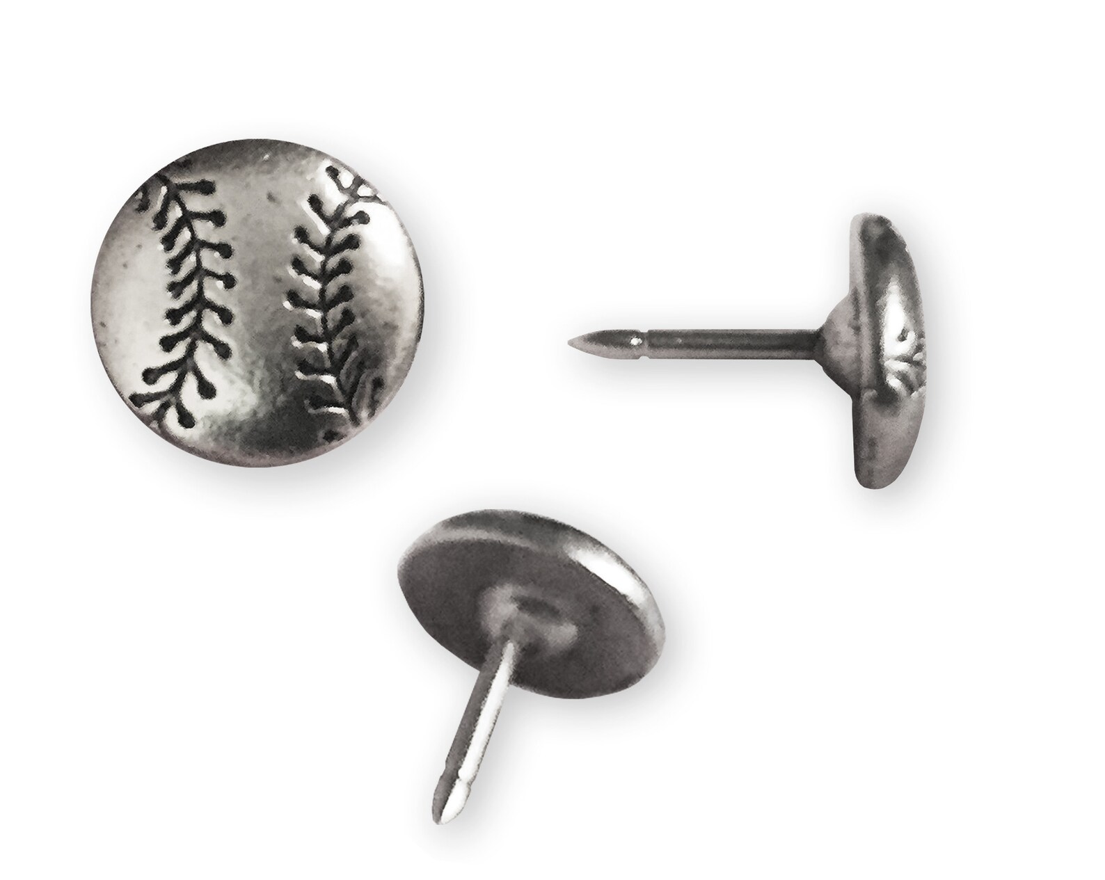 Antique Silver & Gold Baseball Push Pins Unique Nickel Sports - Etsy