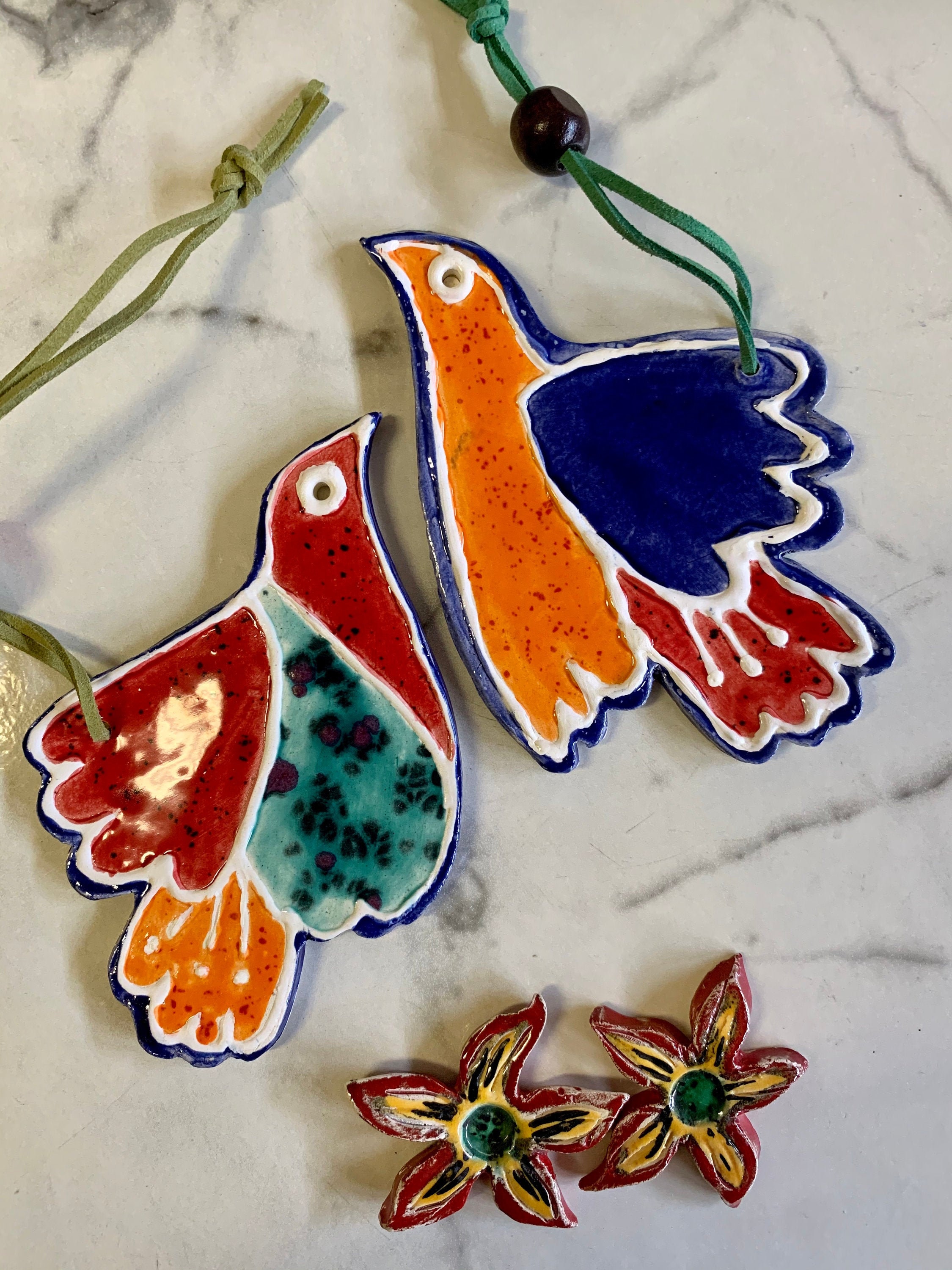 Ceramic Birds | Jewish Gifts | Judaica | Bird Figurines | Pottery Birds ...