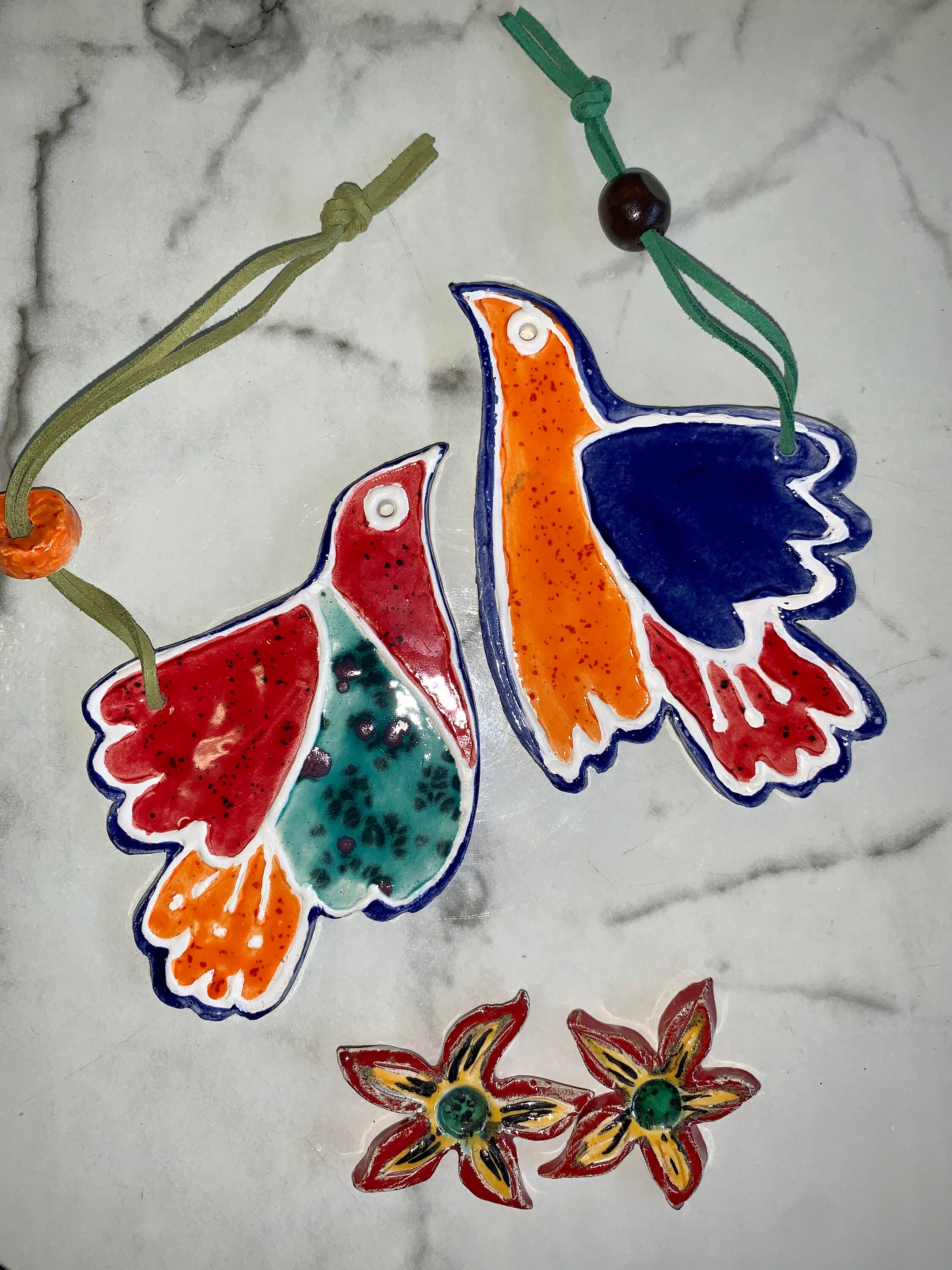 Ceramic Birds Jewish Gifts Judaica Bird Figurines Pottery Birds Jewish ...