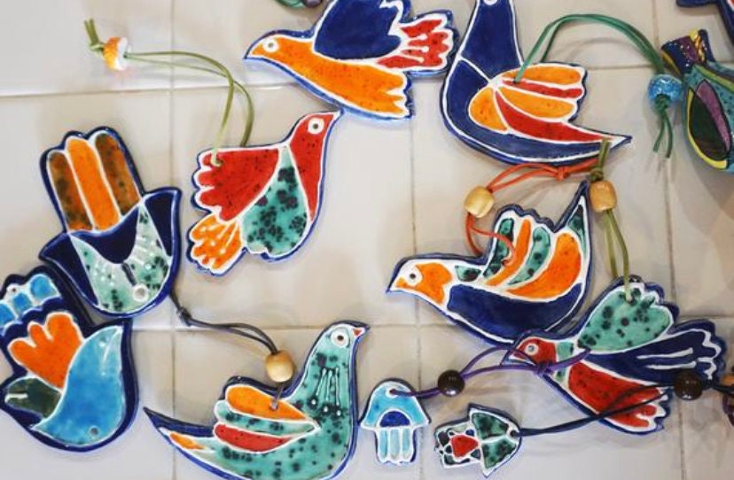 Ceramic Birds | Jewish Gifts | Judaica | Bird Figurines | Pottery Birds ...