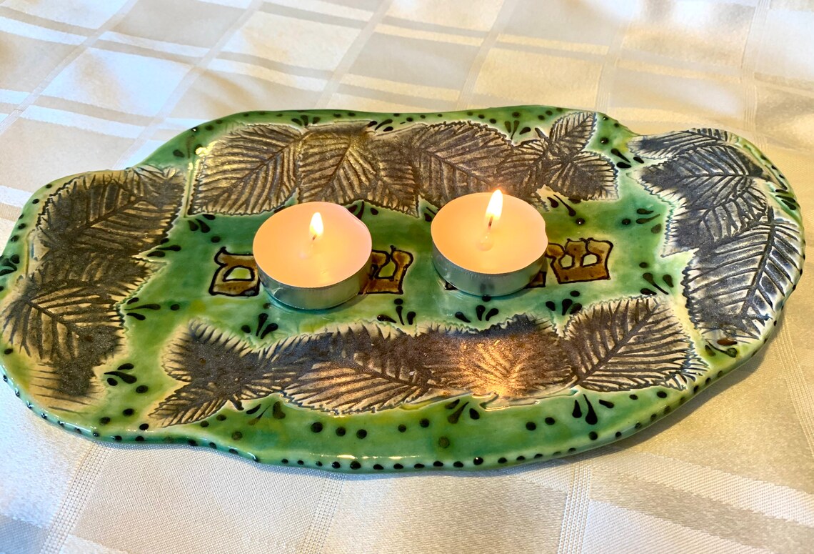 Shabbat Shalom Challah Plate Challah Tray Judaica Large - Etsy UK