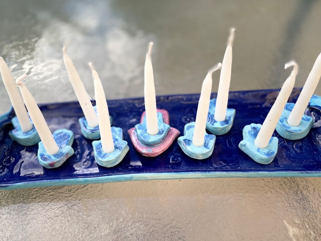 Hamsa Hand Menorah | Modular Menorah | Hamsa Lovers | Judaica ...