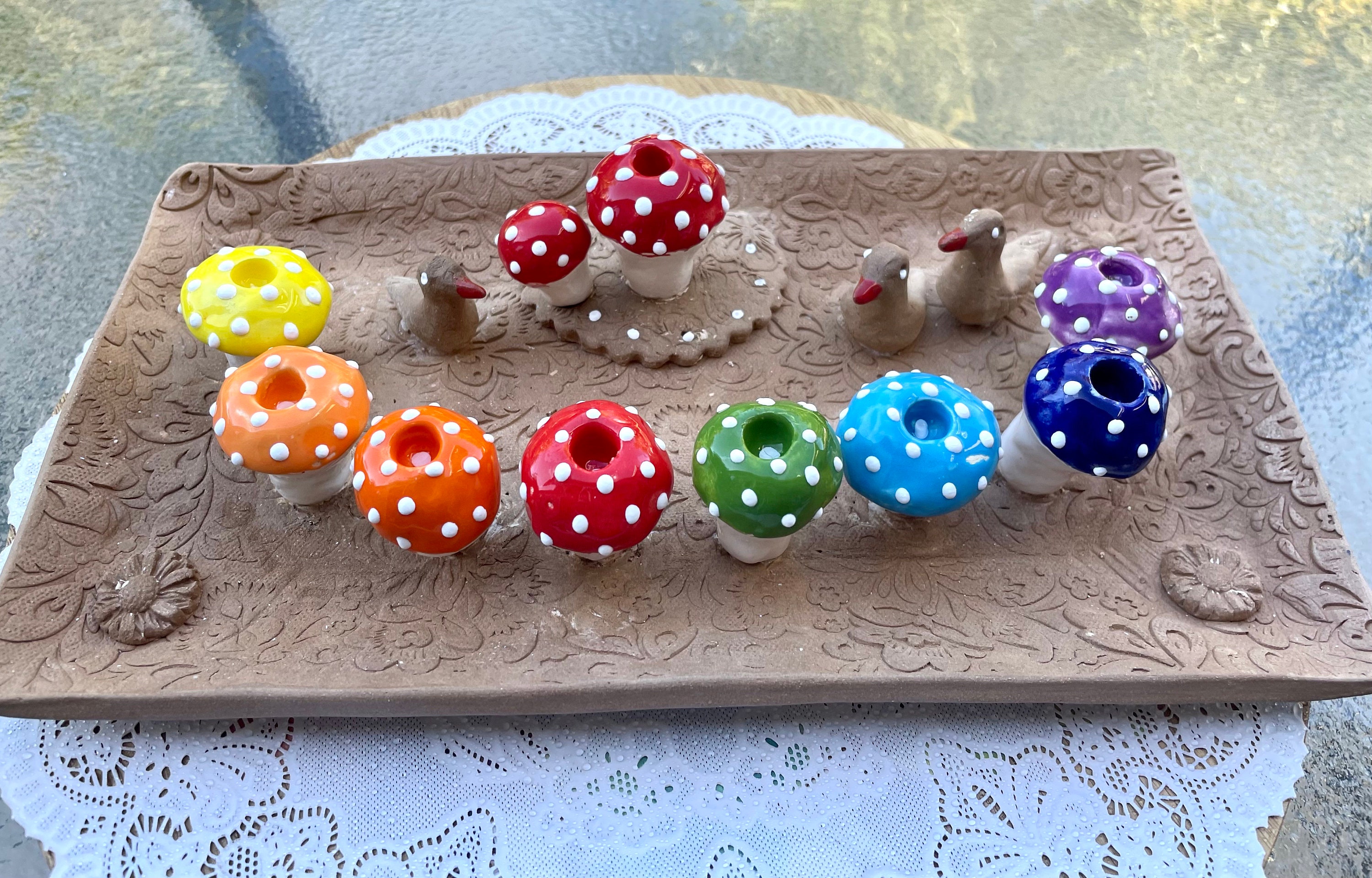 Rainbow Menorah in a Trey Jewish Gifts Judaica Chanukah Jewish Art ...