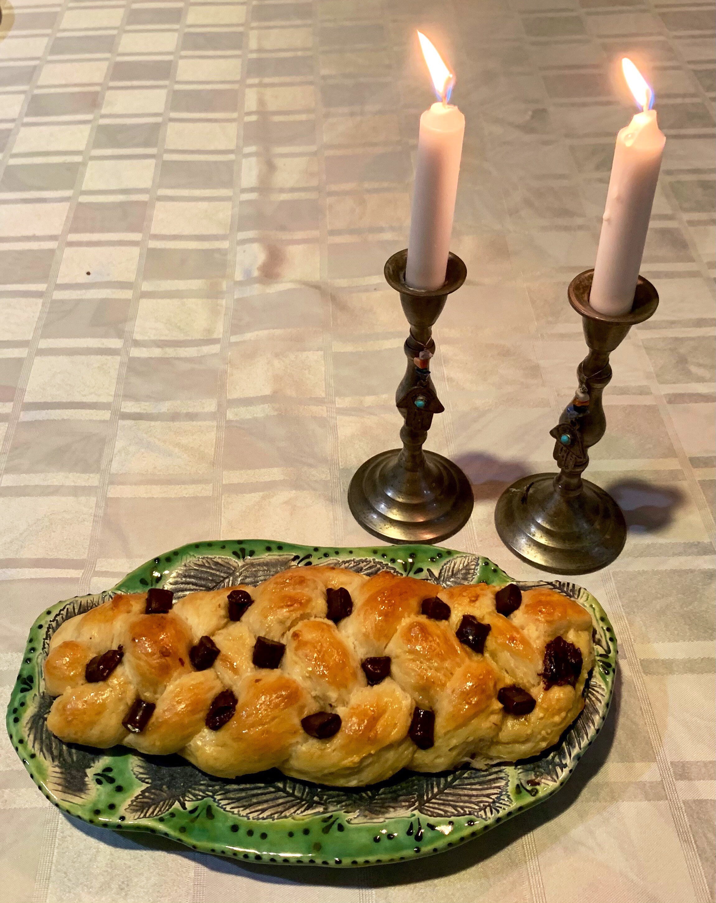 Shabbat Shalom Challah Plate Challah Tray Judaica Large Ceramic Tray ...